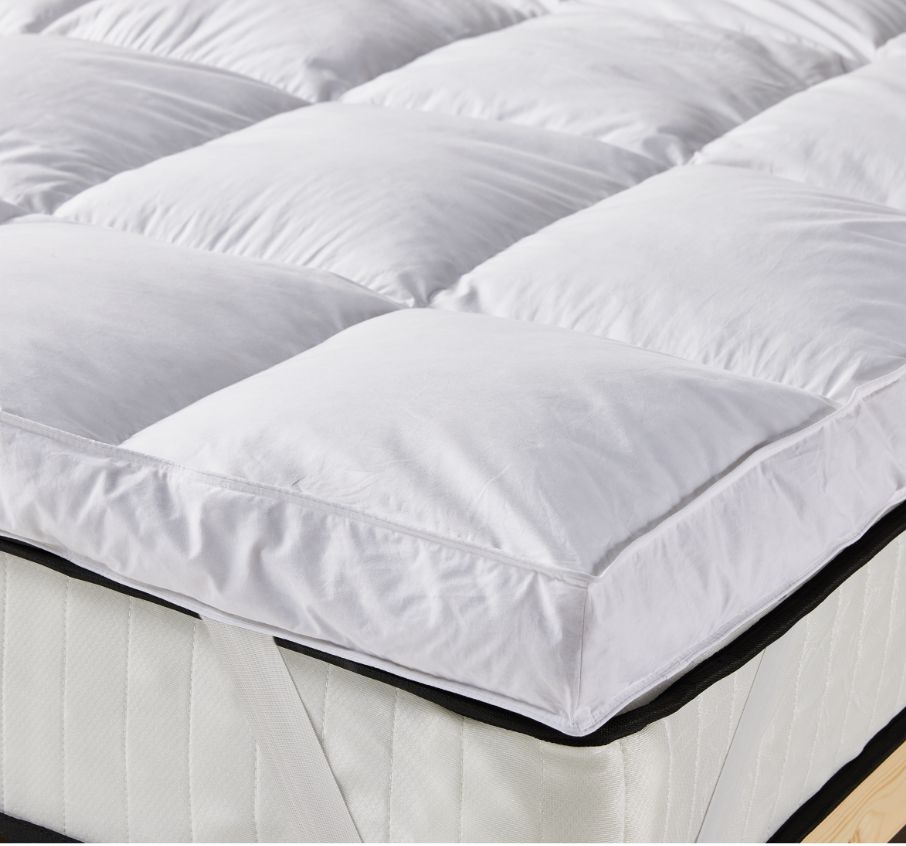 10% Duck Down Mattress Topper | Superior Quilt Co